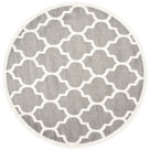 Lark Manor Ammundsen Geometric Dark Grey/Beige Area Rug & Reviews | Wayfair
